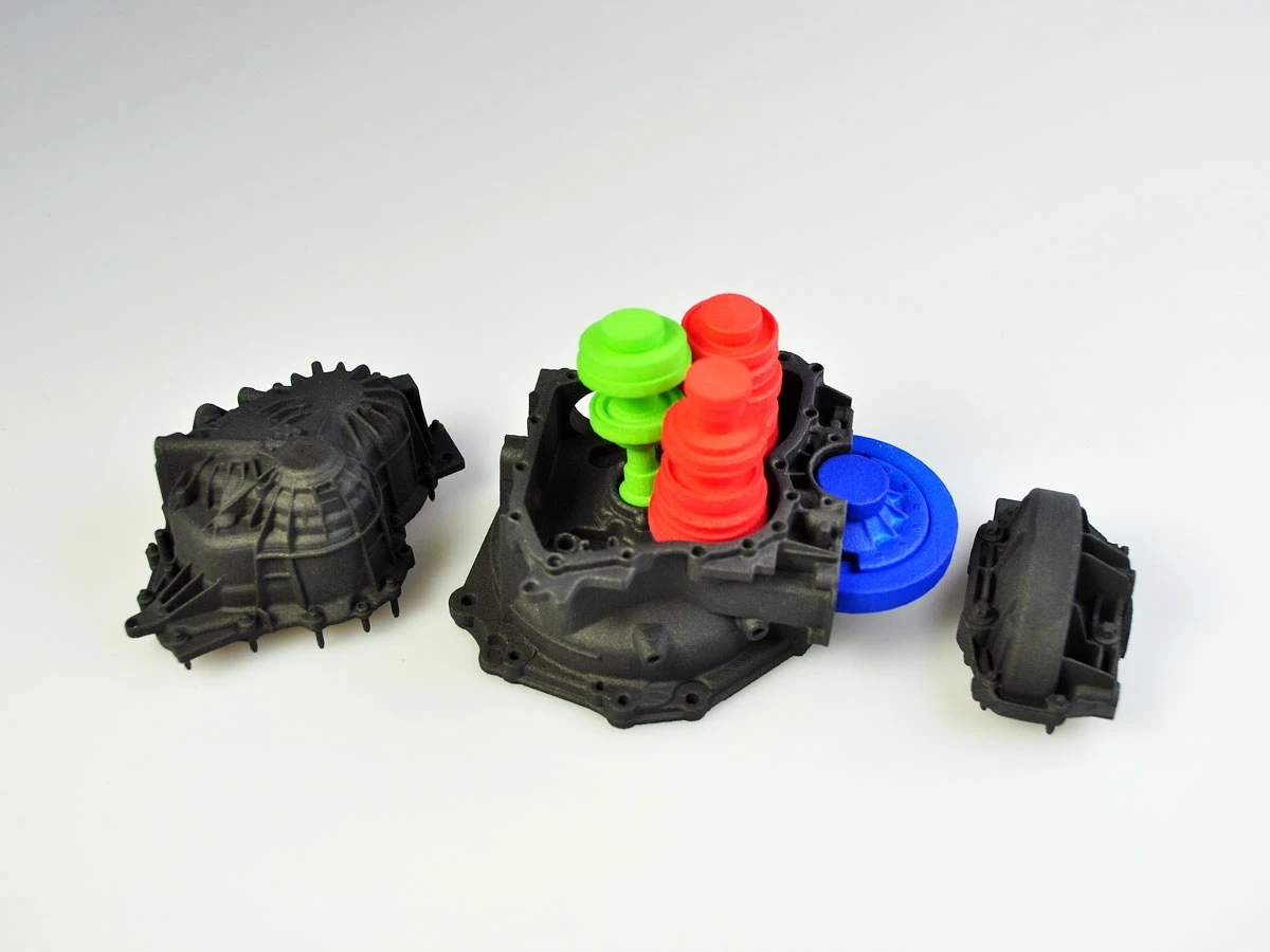 3D printed prototype of a miniature gearbox made of PA2200 and ...